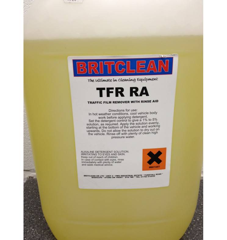 TFR RA with rinse aid Traffic film remover and detergent