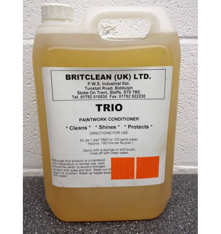 Trio hand wash detergent for vehicles
