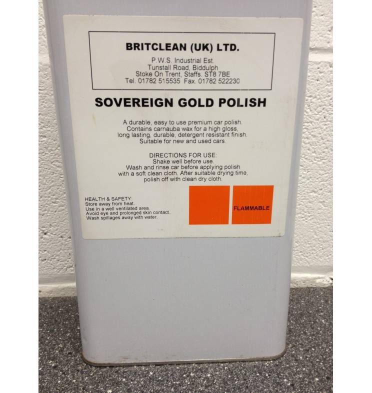 Sovereign Gold Polish for valeting