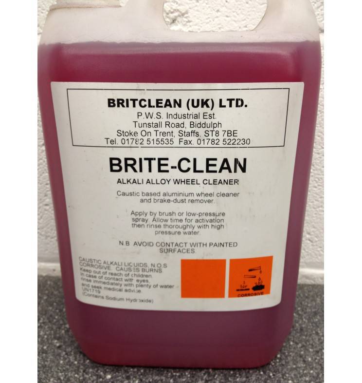 Briteclean Wheel Cleaner alkaline alloy wheel cleaner